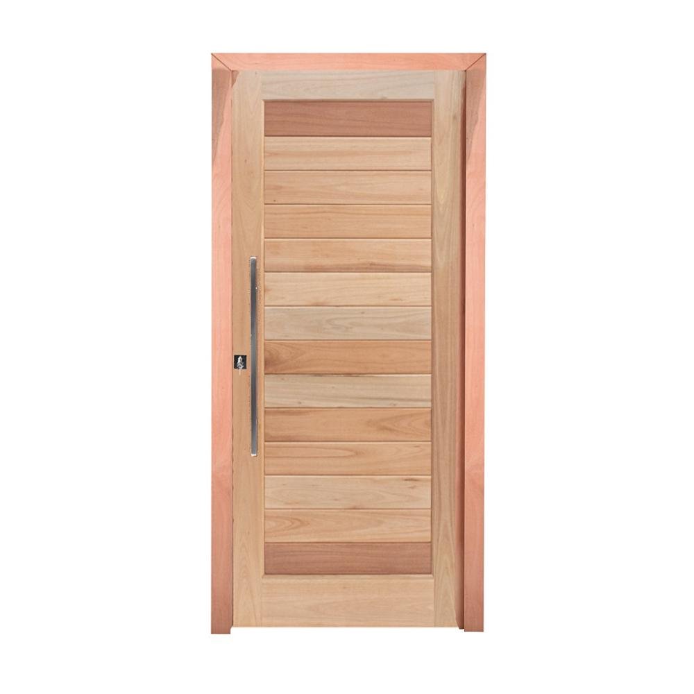 Porta Pivotante de Madeira Maciça Externa Direita - 210x100 ...