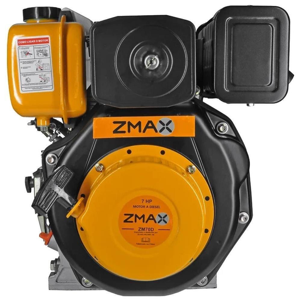 Motor Diesel Zm70d 6.0 Hp 4 Tempos Partida Manual 453969 Zmax ...