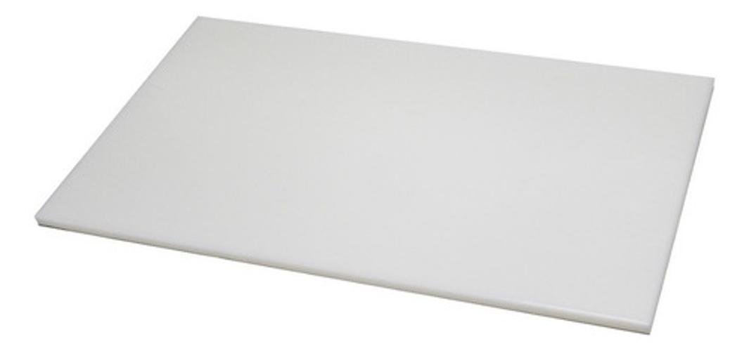Chapa Placa Tábua de Polietileno Pead Branca 600x400x8mm | MadeiraMadeira