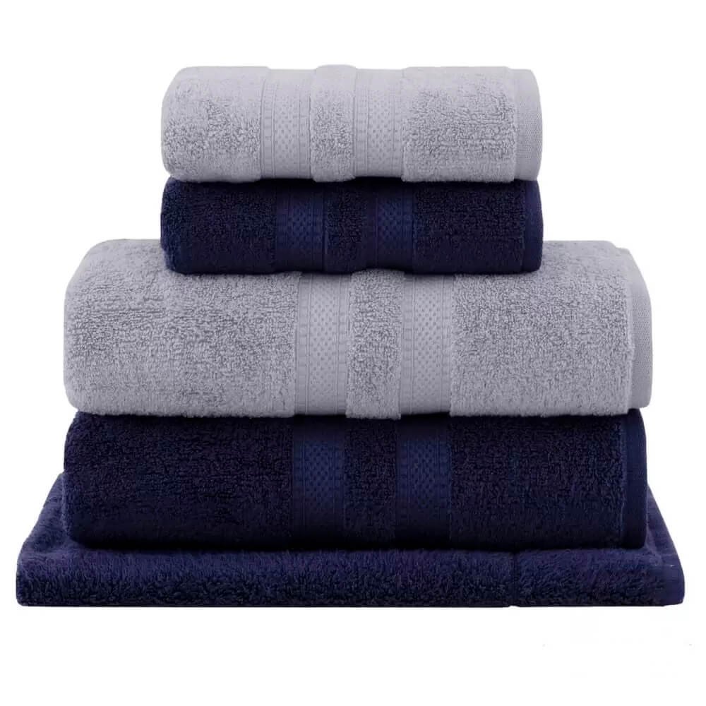 Jogo de Toalhas / Banho Gigante 5 Peças Intense Dual - Buddemeyer Cinza ...