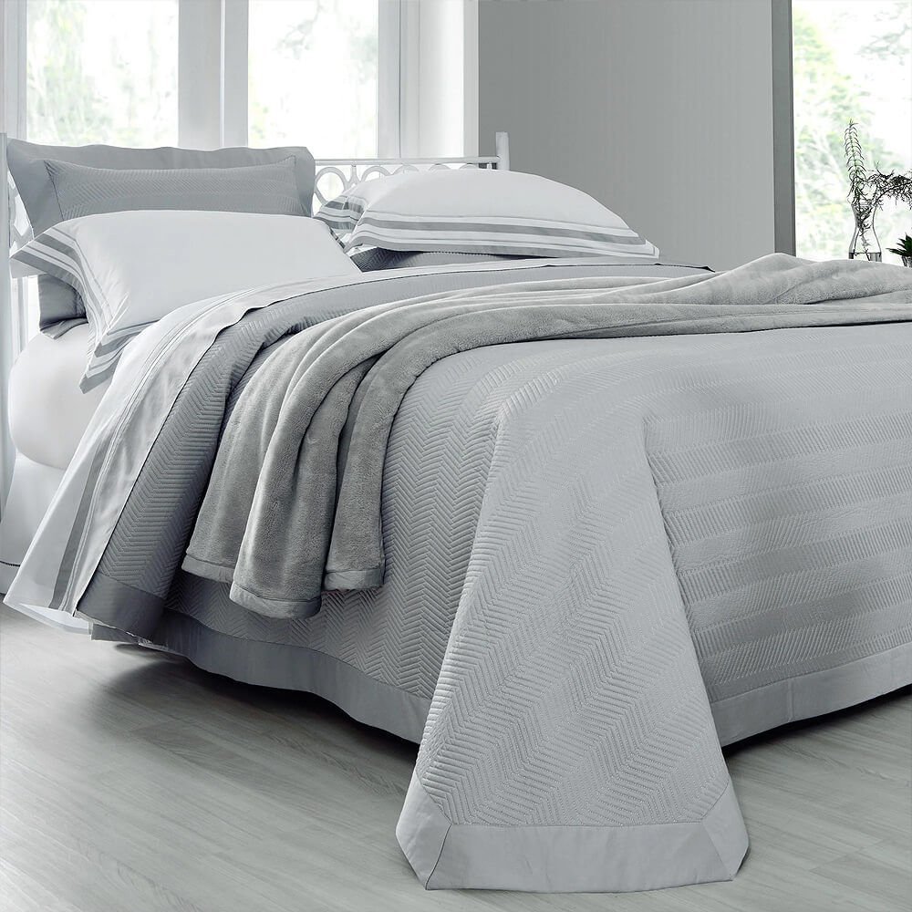 Kit Colcha / Cobre leito Casal Sonhare Velvet - Sultan Prata ...