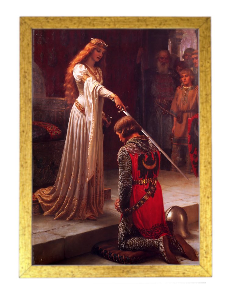 Quadro decoração Medieval Leighton Accolade drd484 | MadeiraMadeira