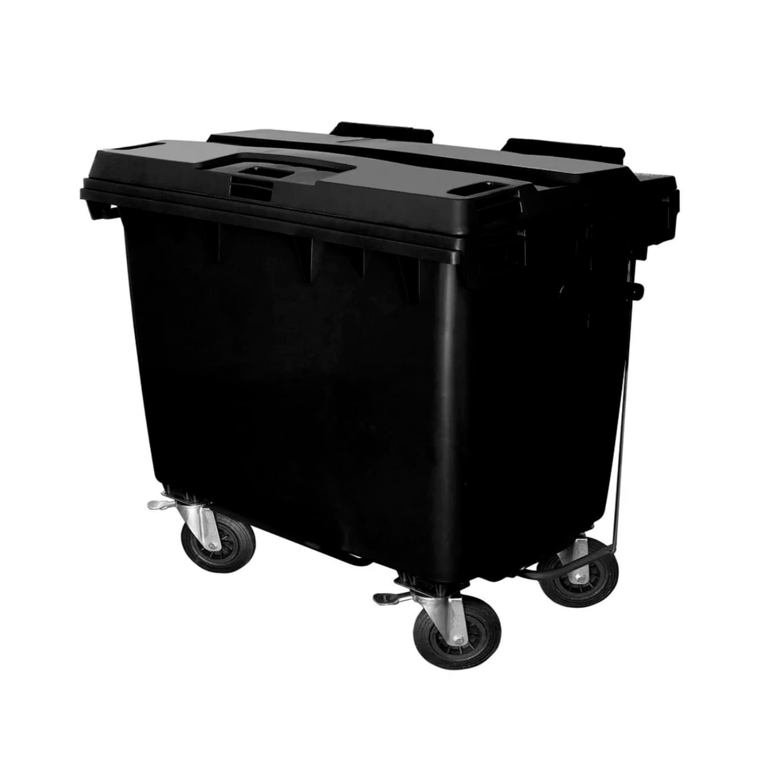 Lixeira Container Preto com Roda 1000 Litros JSN | MadeiraMadeira