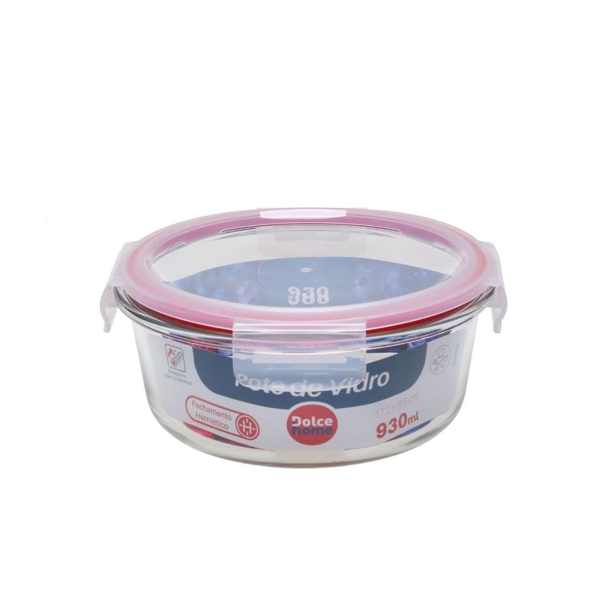 Pote Hermético 930ml 17,2 x 6,5cm | MadeiraMadeira