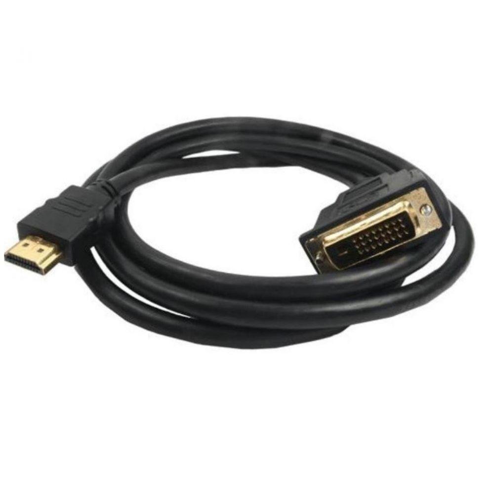 Cabo Conversor Hdmi Macho para Dvi I Macho com Filtro - 1.8 Mts ...