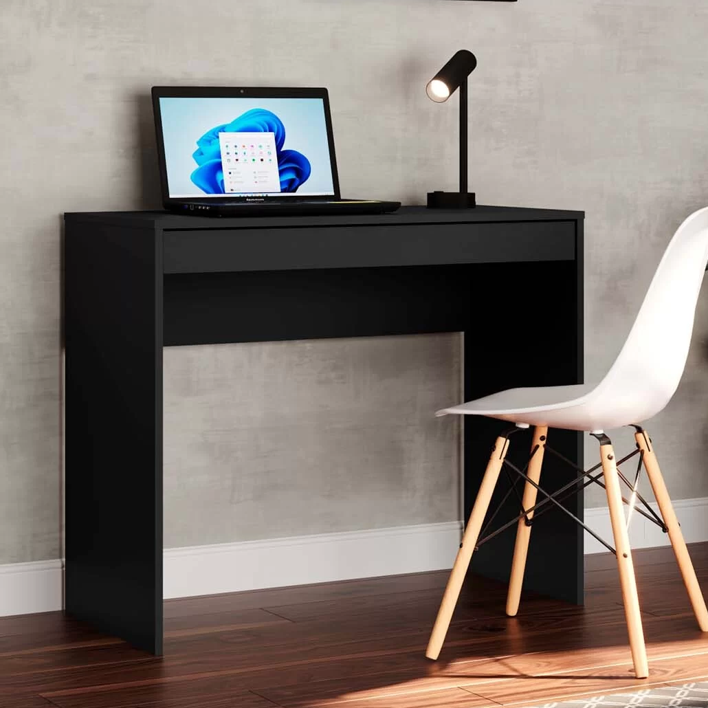 Escrivaninha 75cm com 1 Gaveta Belmax | MadeiraMadeira