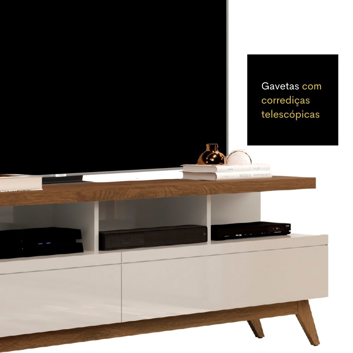 Rack para Sala Televisão até 55 Polegadas - Mod.2014 | MadeiraMadeira