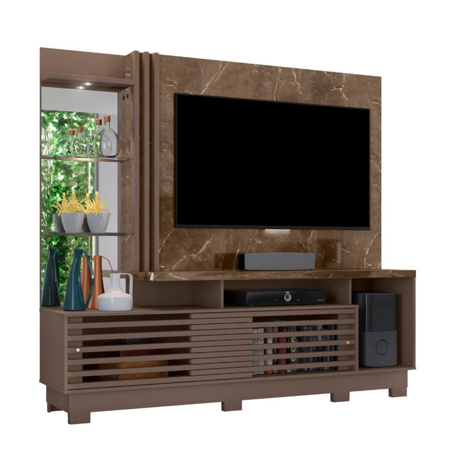 Estante Home para TV até 60 Polegadas 2 Portas Frizz Plus Madetec ...