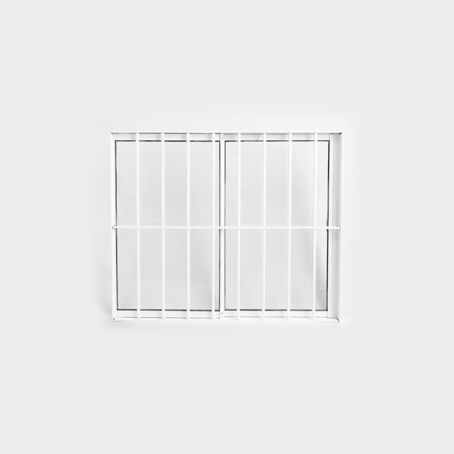 Janela de Alumínio de Correr 100x120cm 2 Folhas com Grade Plus Lux ...
