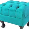 Puff Luiz Retro XV Turqueza SLK Decor | MadeiraMadeira