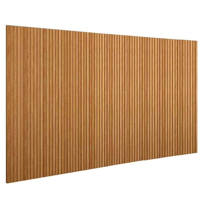 Placa Painel Ripado Slim Bali 420cm x 207cm Lukaliam Freijo ...