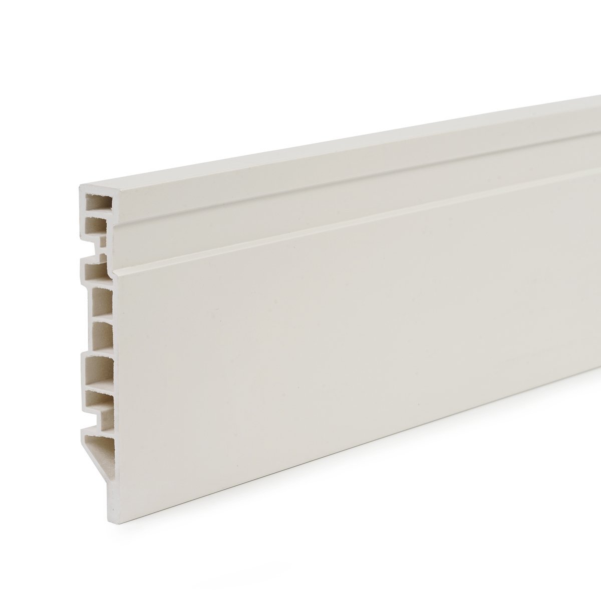 Rodapé de PVC 10cm Branco Frisado - Barra com 2m Artana Multistore ...