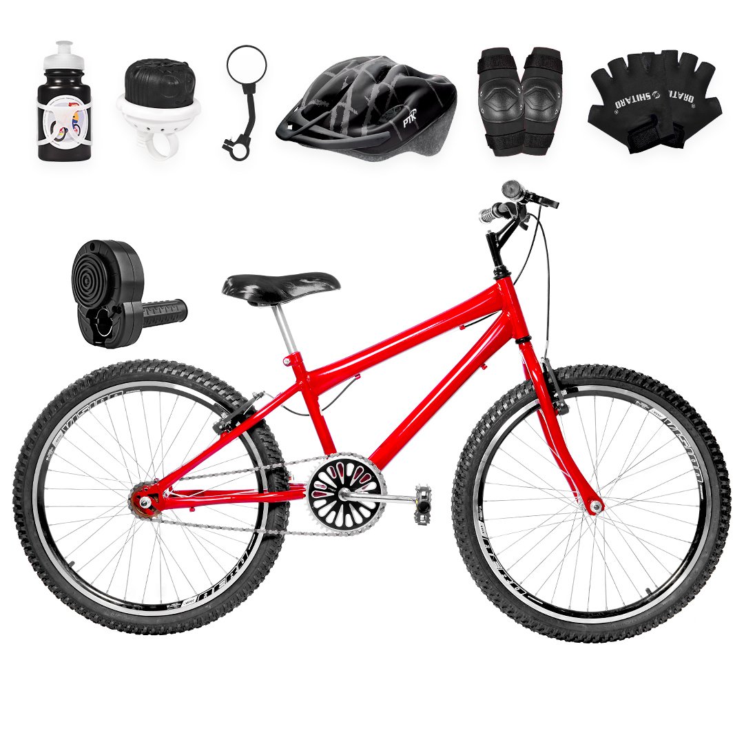 Bicicleta Masculina Aro 24 Aero + Kit Premium FlexBikes | MadeiraMadeira