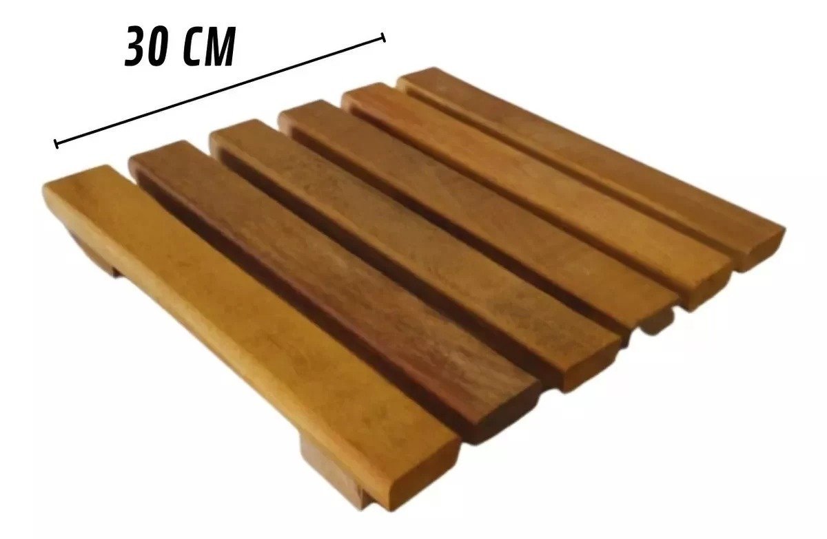 4 Placas Mini Decks 30x30 Area Externa De Madeira Garapeira ...