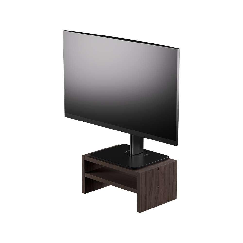 Base Suporte para Monitor Apoio de Mesa Madeira Nogal | MadeiraMadeira