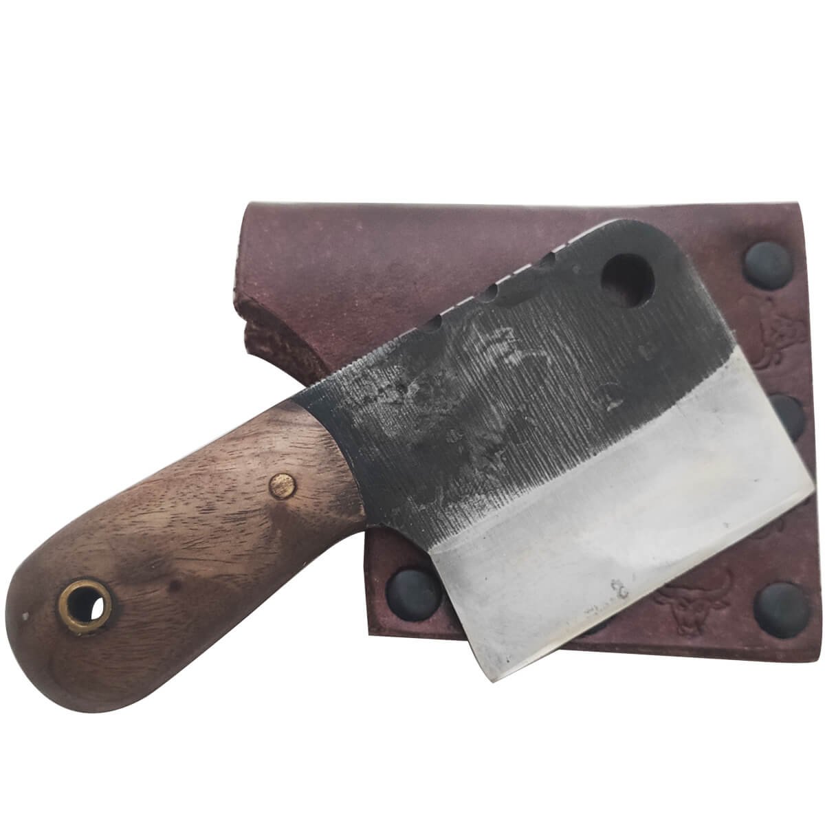 Mini Cutelo Faca Artesanal Pequena 2' Bruto Estilo Antigo Monobloco Aço ...