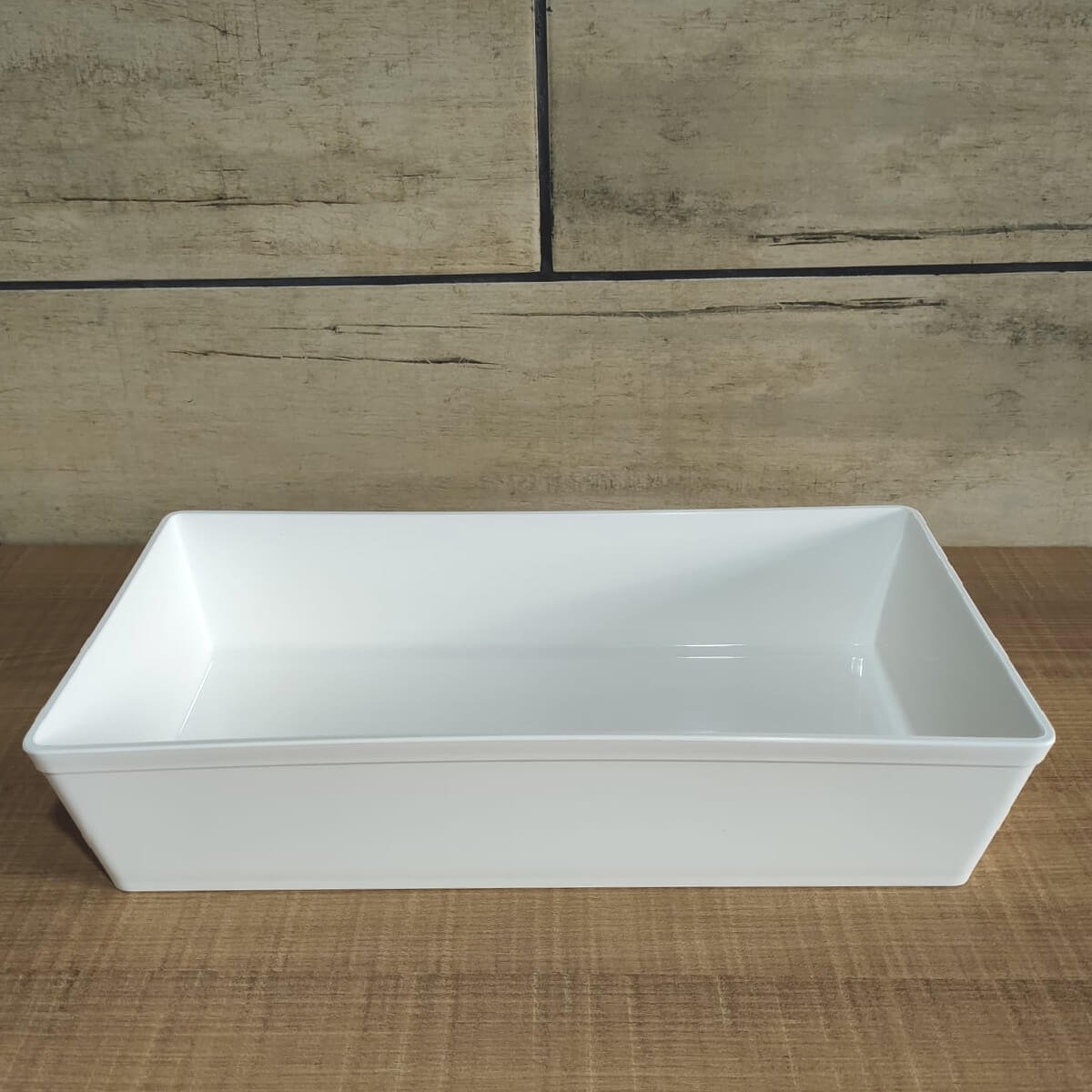 10 Travessas Retangular 3l Branca Grande Servir a Mesa Salada Sobremesa ...