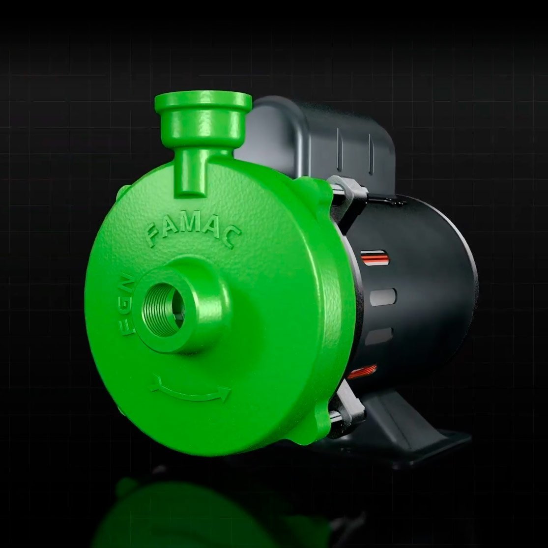 Motobomba Centrífuga Famac Fgn-00 1/2cv 3/4" X 3/4" 117mm 3500rpm Monof 220v | MadeiraMadeira