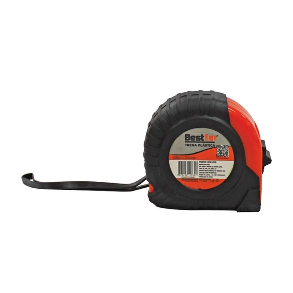 Trena Emborrachada Fita de Aço 10m Bfh1278 Bestfer | MadeiraMadeira