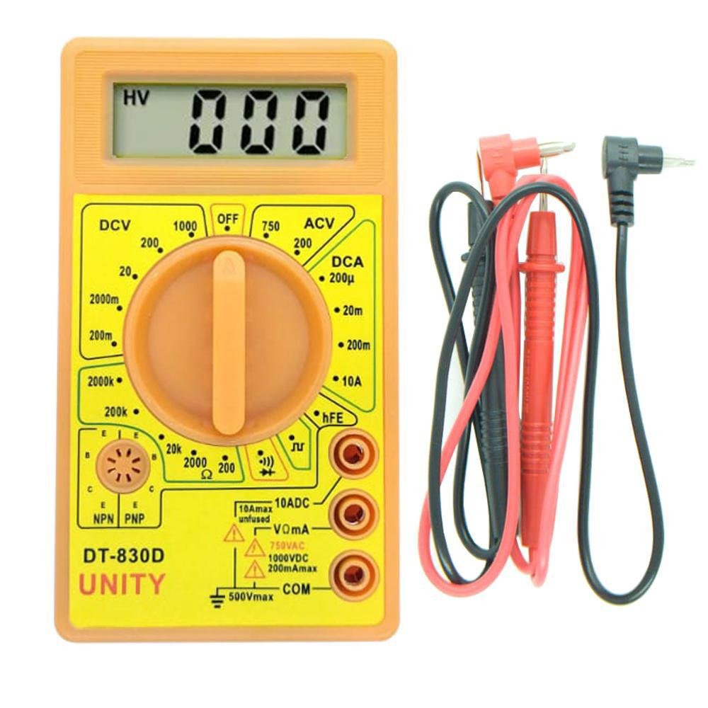 Multímetro Digital Portátil Profissional com Bateria Dt-830d | MadeiraMadeira