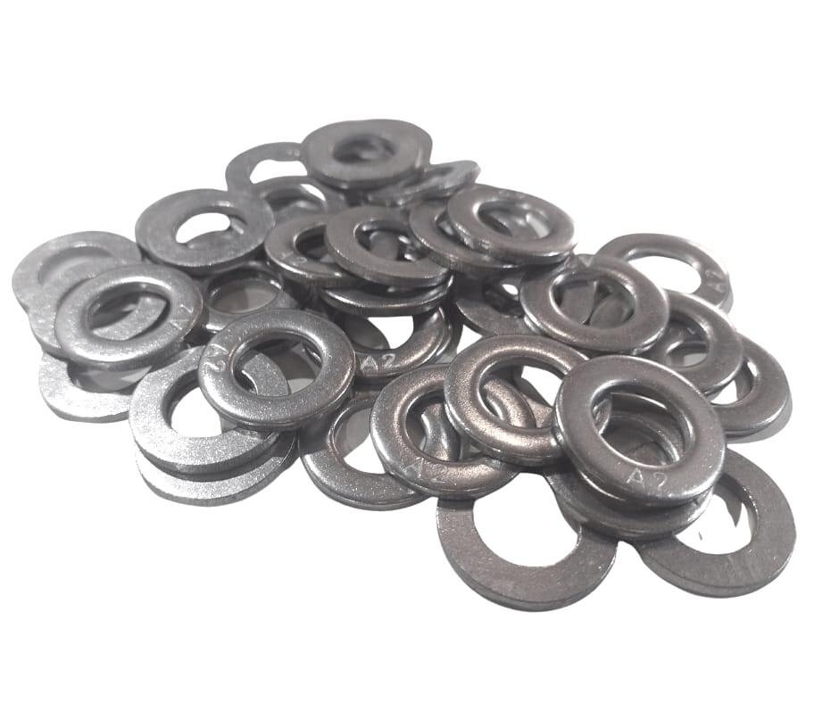 Arruela 12mm Lisa Inox 100 Unidades Belenus | MadeiraMadeira