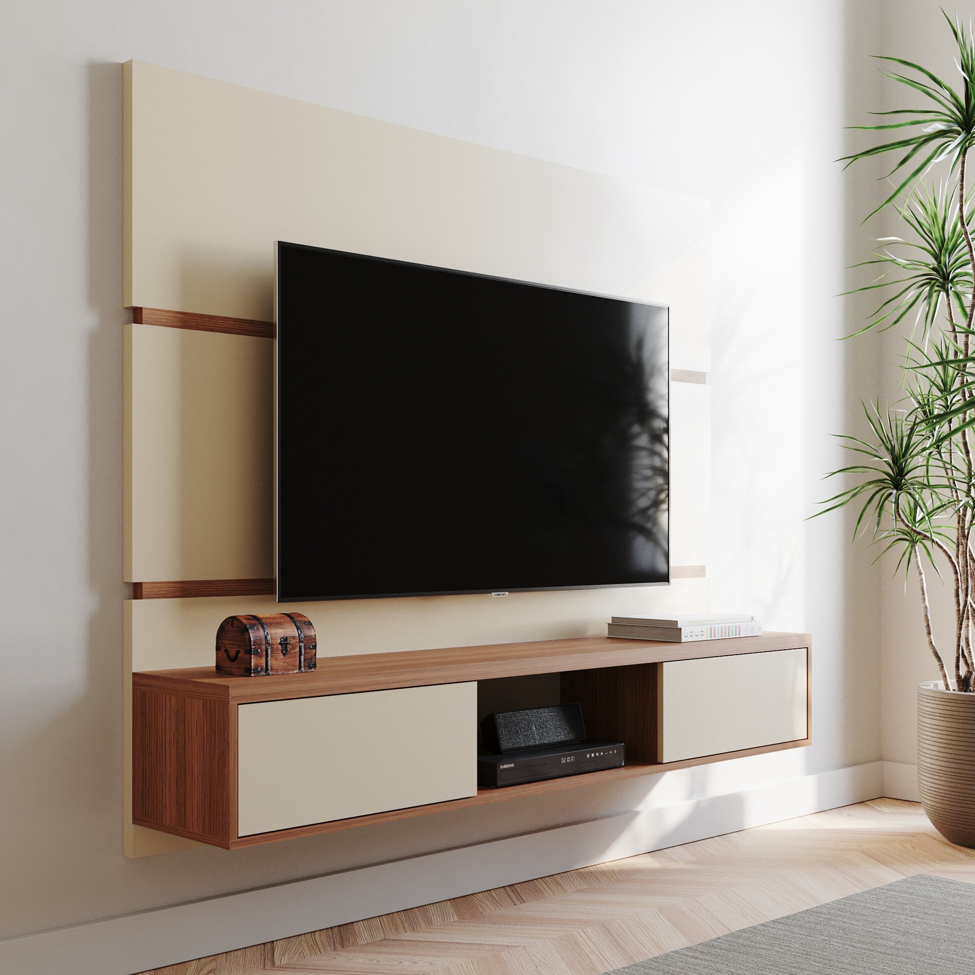 Painel de TV Até 65 Pol. Luna Babus | MadeiraMadeira