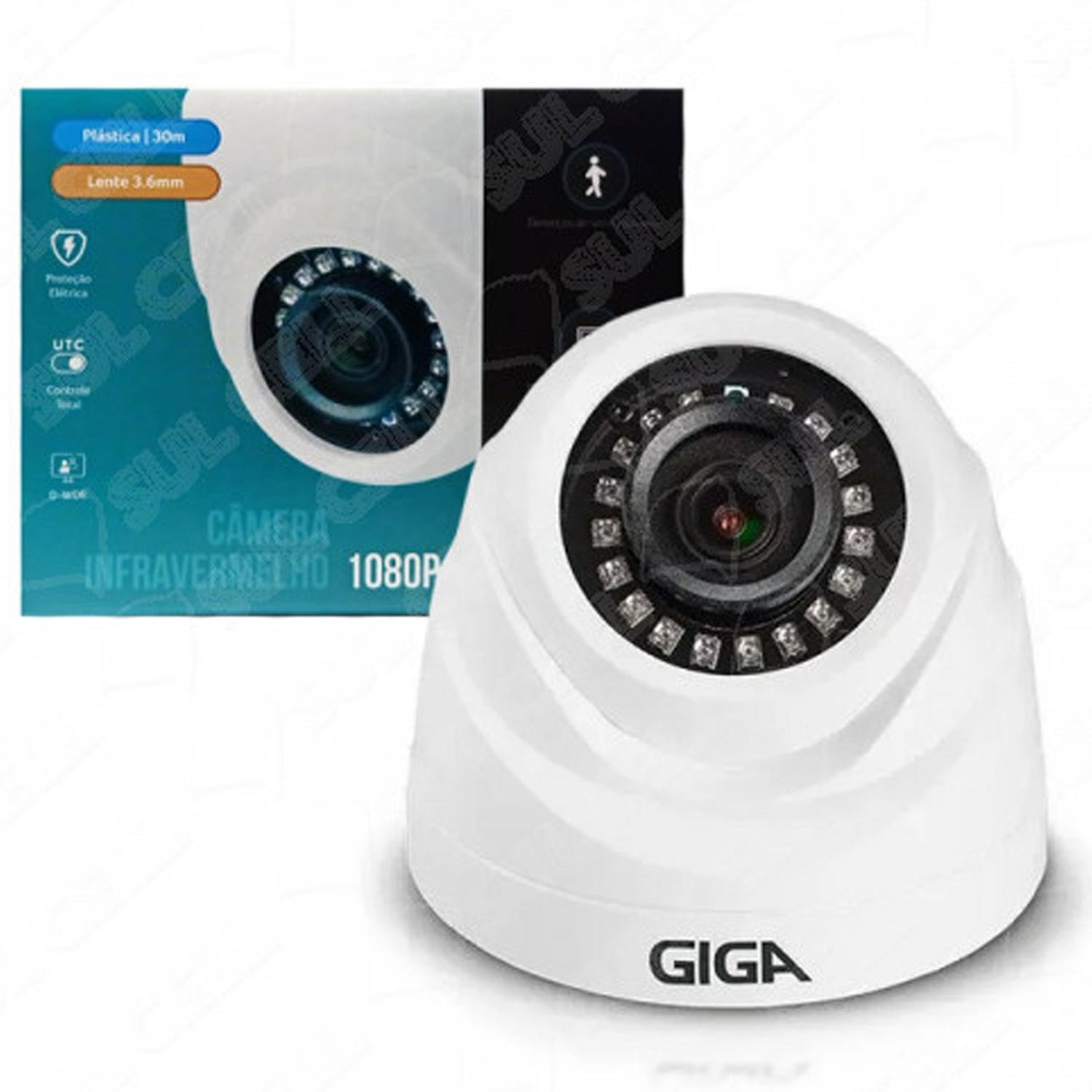 Camera de Seguranca Dome 1080p Gs0470a 20m - Giga Security | MadeiraMadeira