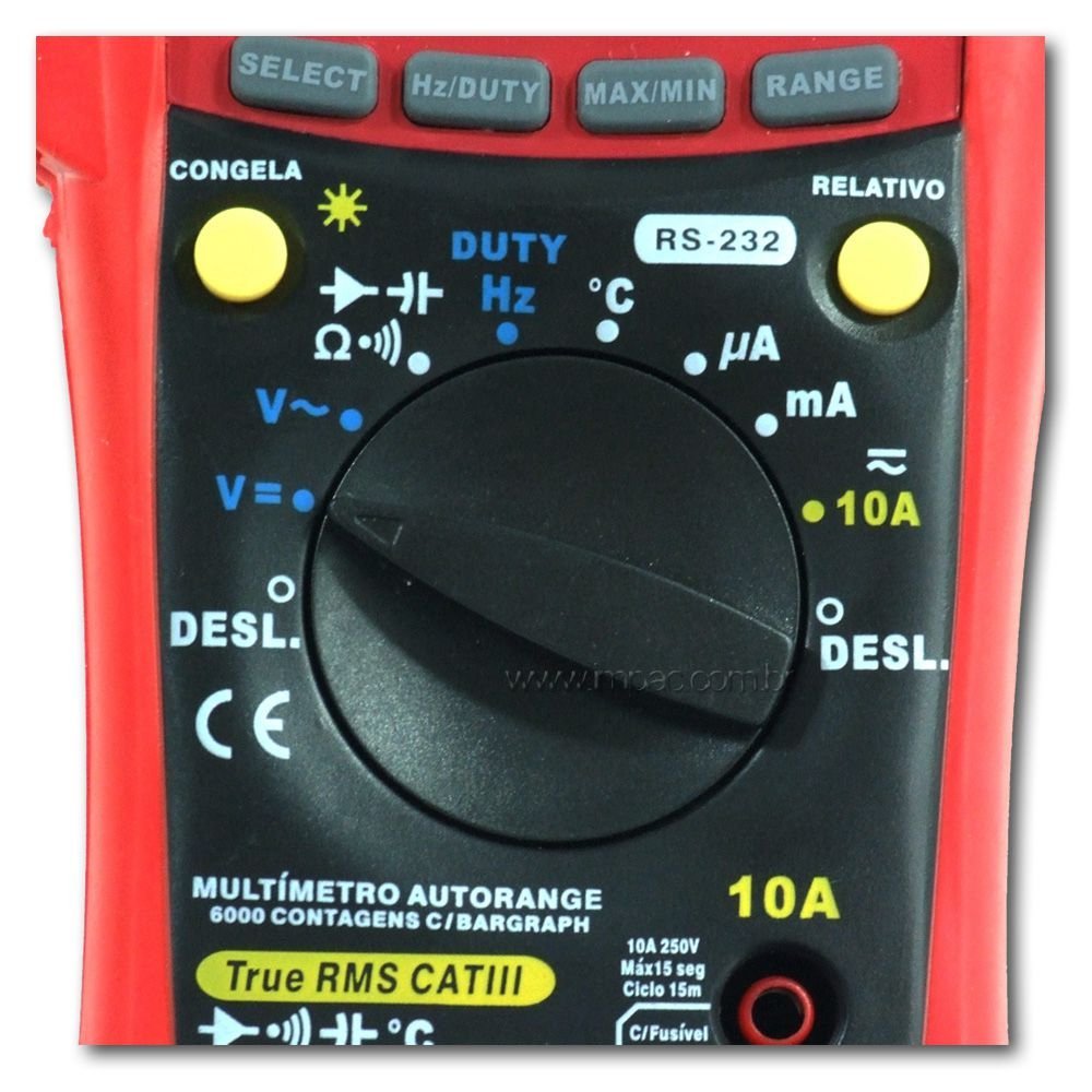 Multímetro Digital Profissional True RMS para PC IP-370TR Impac ...