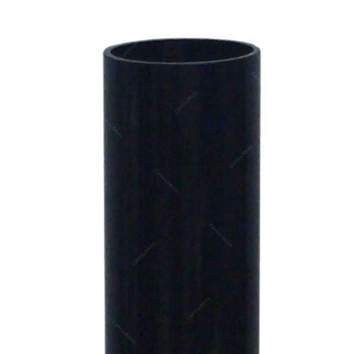 Vaso Pipe Onix Slim Preto em Vidro - 39x10 cm | MadeiraMadeira