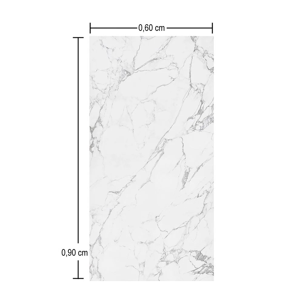 Placa Decorativa Flexível 3d Revestimento de Parede Mármore Branco - 0 ...