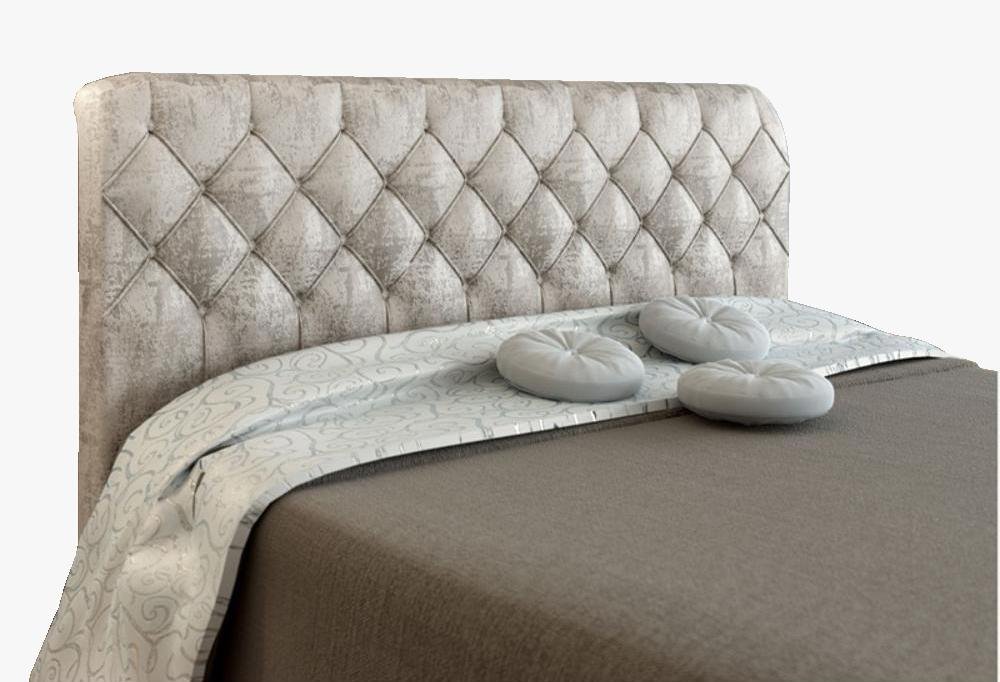 Cabeceira Paris para Cama Box Quenn Areia Velvet Chenille | MadeiraMadeira