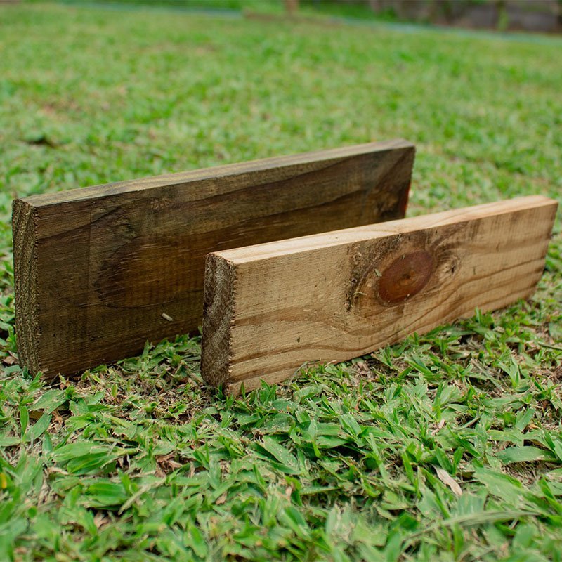 Deck De Pinus Tratado Autoclave Com Nó 2,2 cm X 7cm x 2,5 cm:Madeira ...