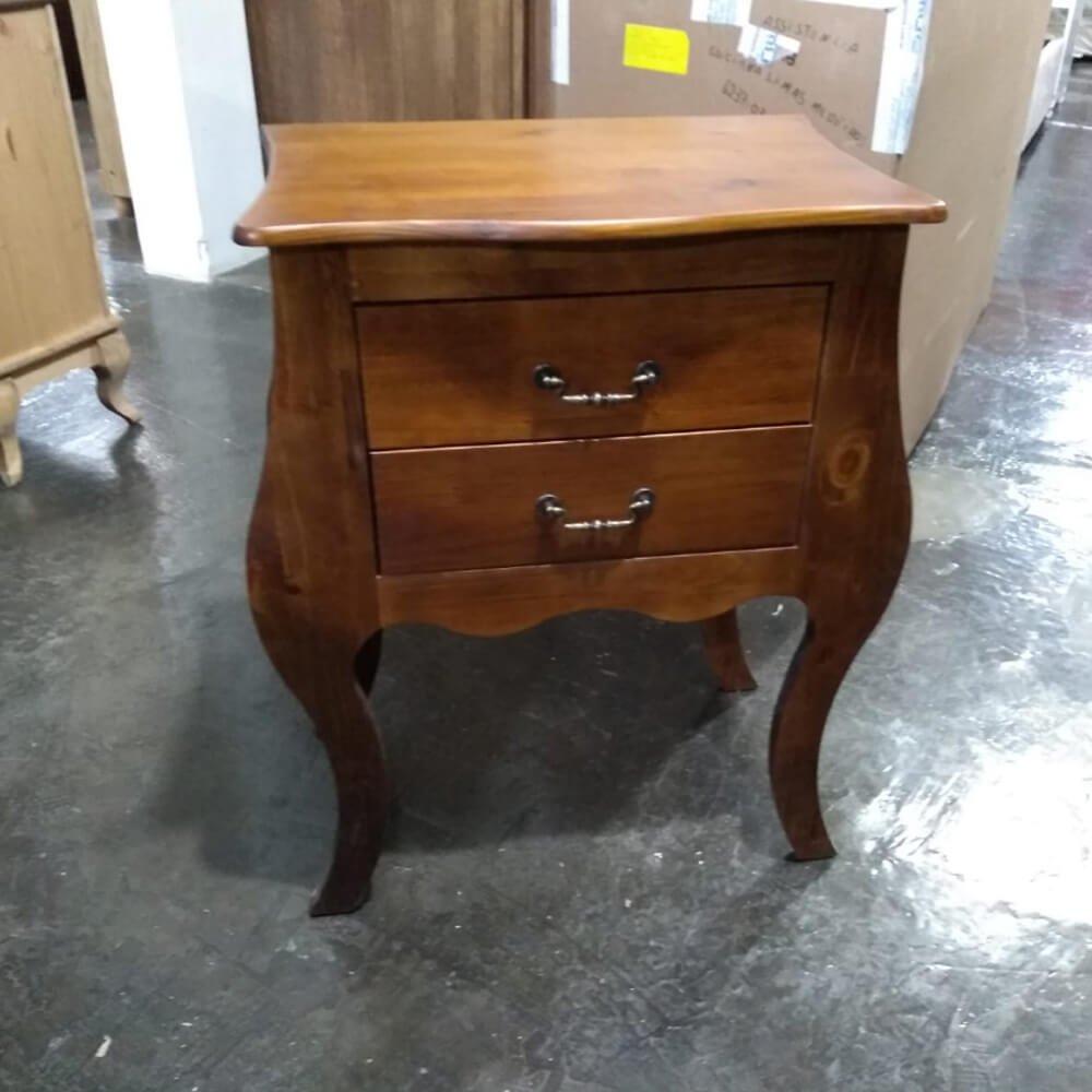 Cômoda Bombê 2 Gavetas 1025 Imbúia Glazer | MadeiraMadeira