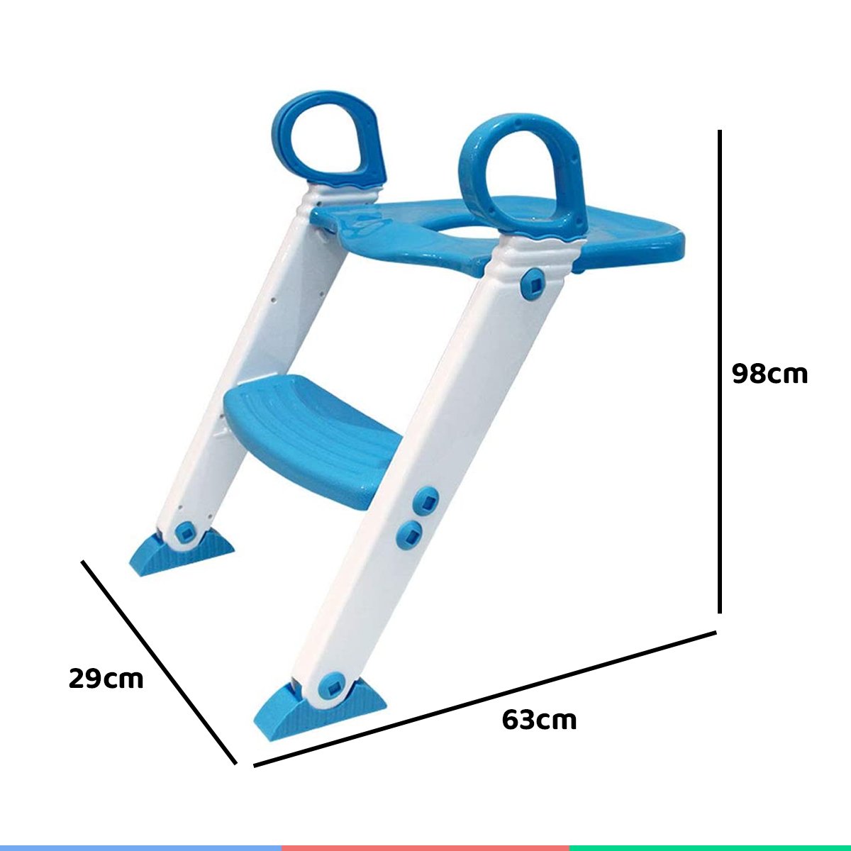 Assento Redutor Com Escada Bebê Vaso Sanitário +18 Meses Até 20 kg ...