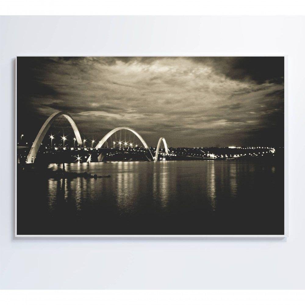 Quadro Ponte Jk Brasília 60x40 Cm Vidro Impresso | MadeiraMadeira