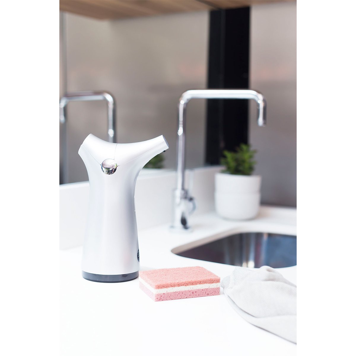 Dispenser Saboneteira Automática Sensor De Sabão Líquido/Detergente EZ ...
