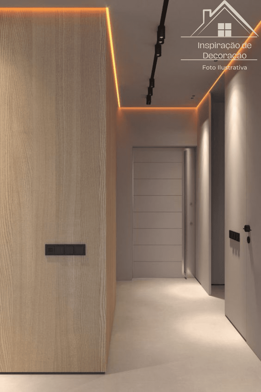 Rodapé Invertido Vytis em Aluminio com Aba para LED 62mm x 13mm ...