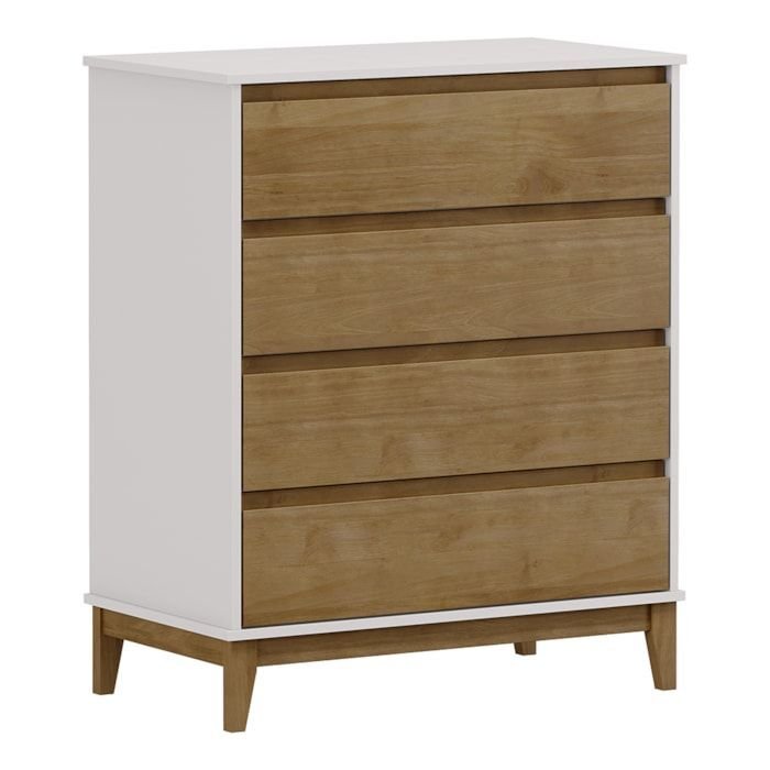Comoda 4 Gavetas Mdf 81 Cm 2801 Off White Freijo Milani Store ...