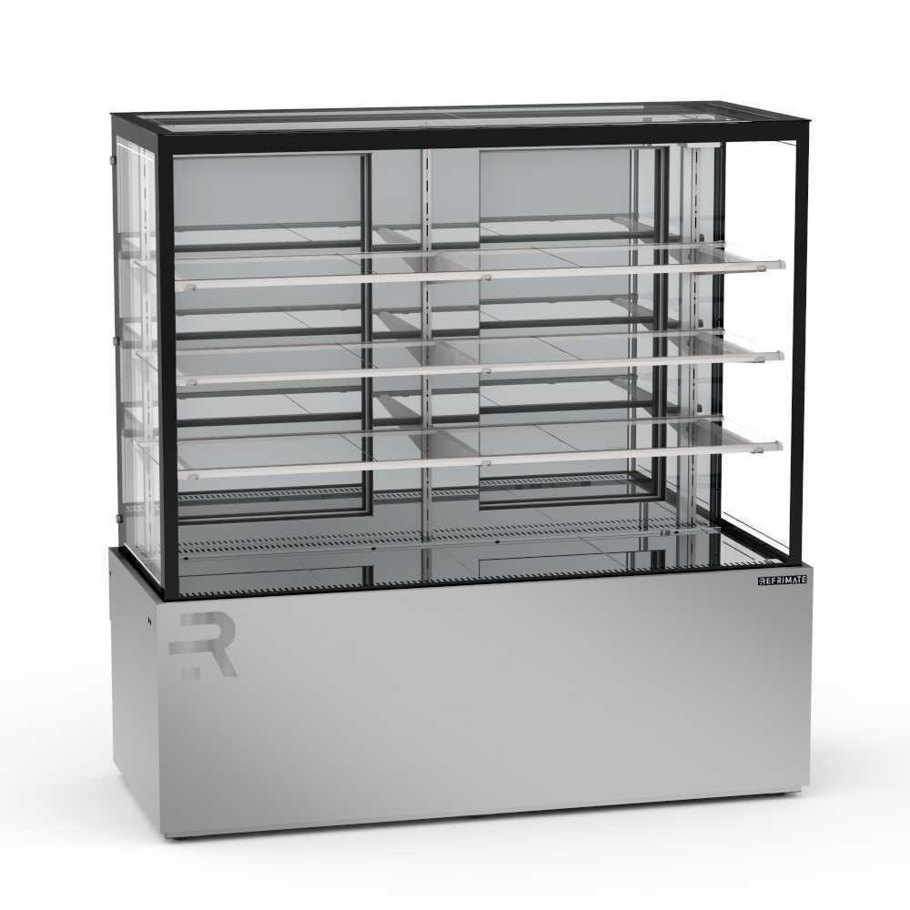 Vitrine Refrigerada 1,45 Metros 3 Prateleiras Titanium Premium Inox ...