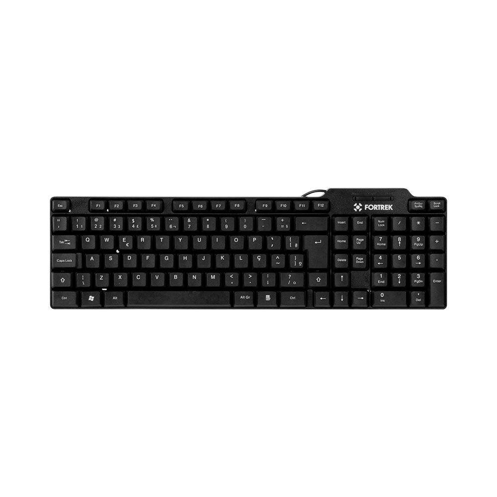 Teclado Fortrek Skl-106 Standard Fk325k Usb Preto - Ac2913 | MadeiraMadeira