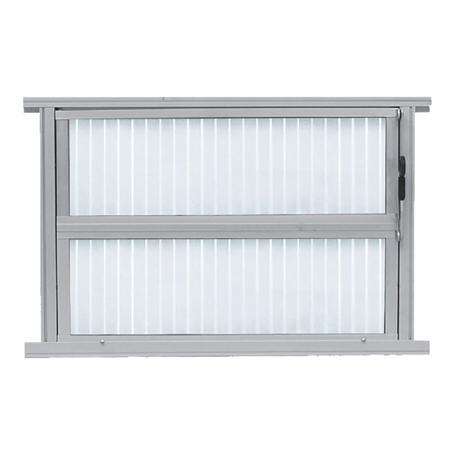 Janela de Alumínio Basculante 50x50cm 2 Folhas com Vidro Mini Boreal ...