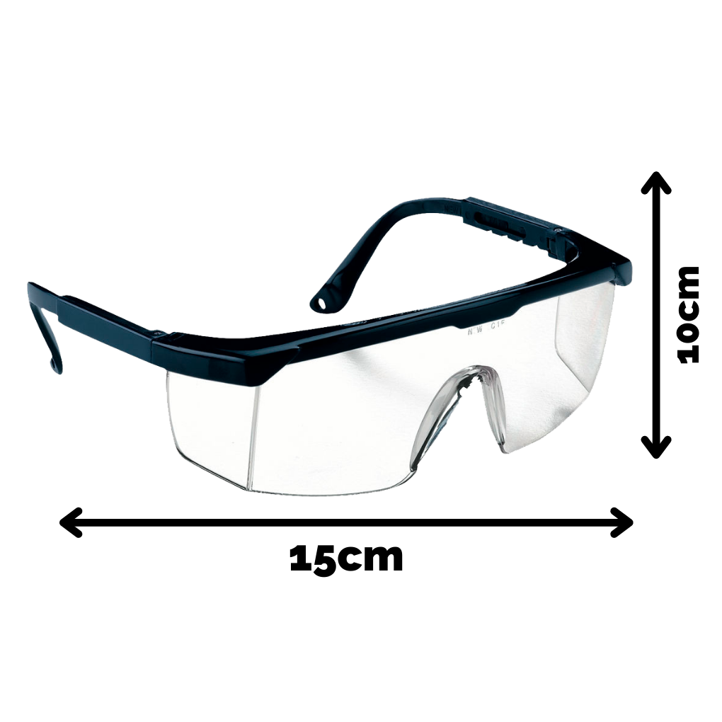 20 Oculos Proteção Lente Incolor Segurança EPI Proteção UV | MadeiraMadeira