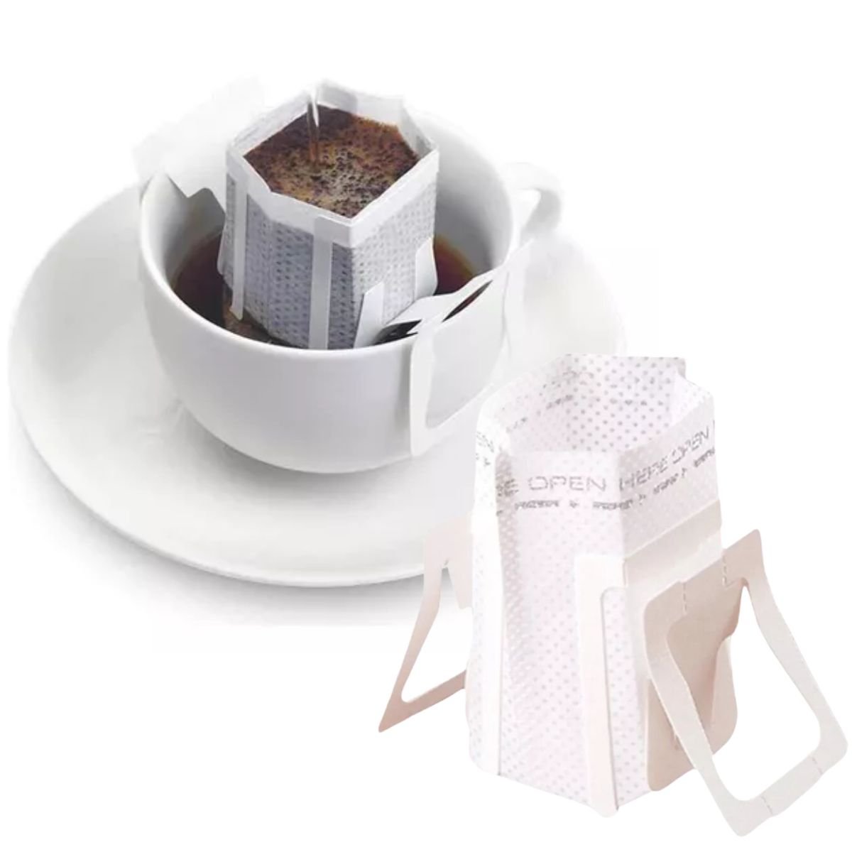 100 Coador de Café Filtro Dose Única Individual Descartável ...