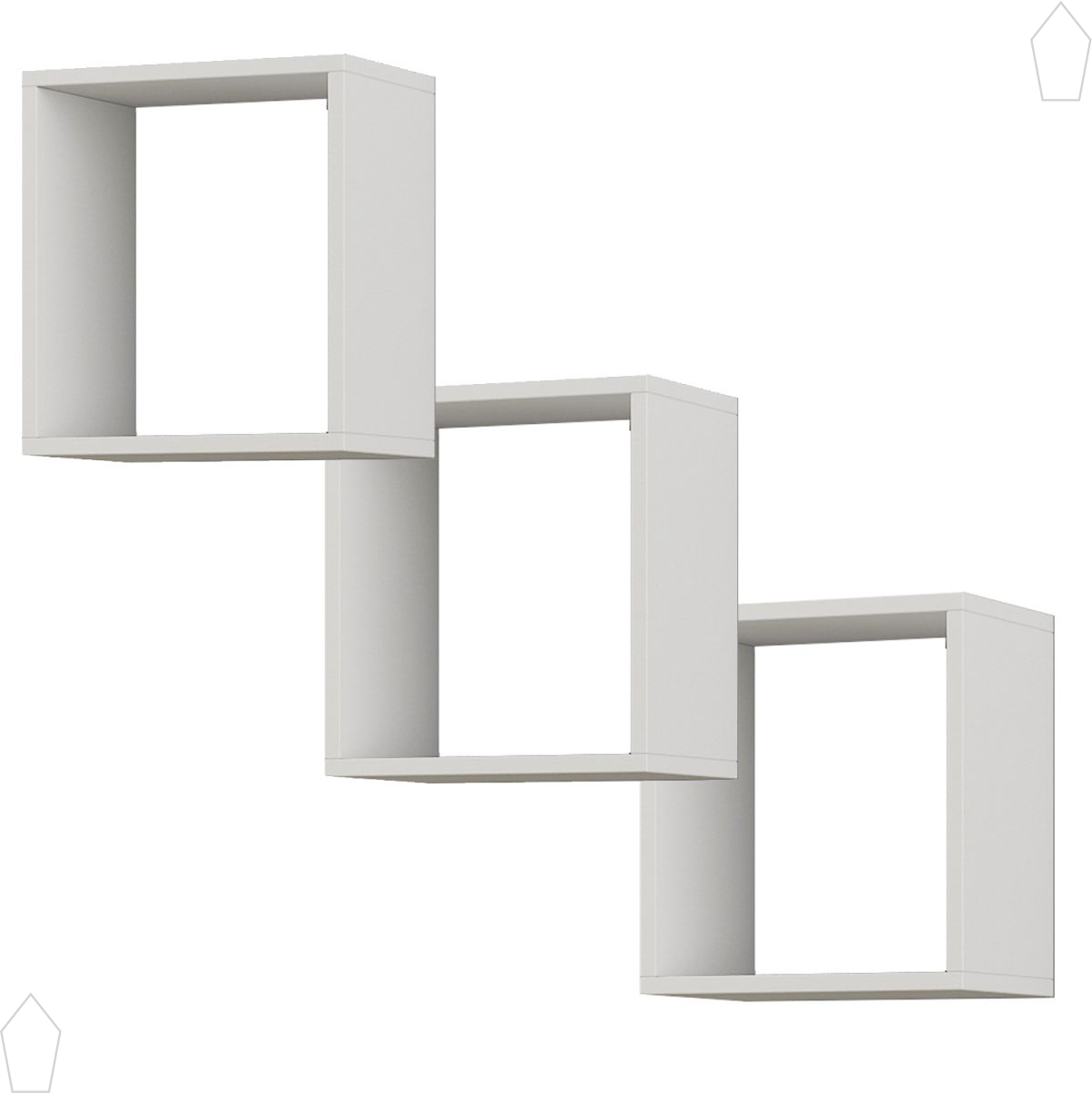 Kit 3 Nichos Mdf Decorativo Combo Trio Quadrado Jogo Nicho | MadeiraMadeira