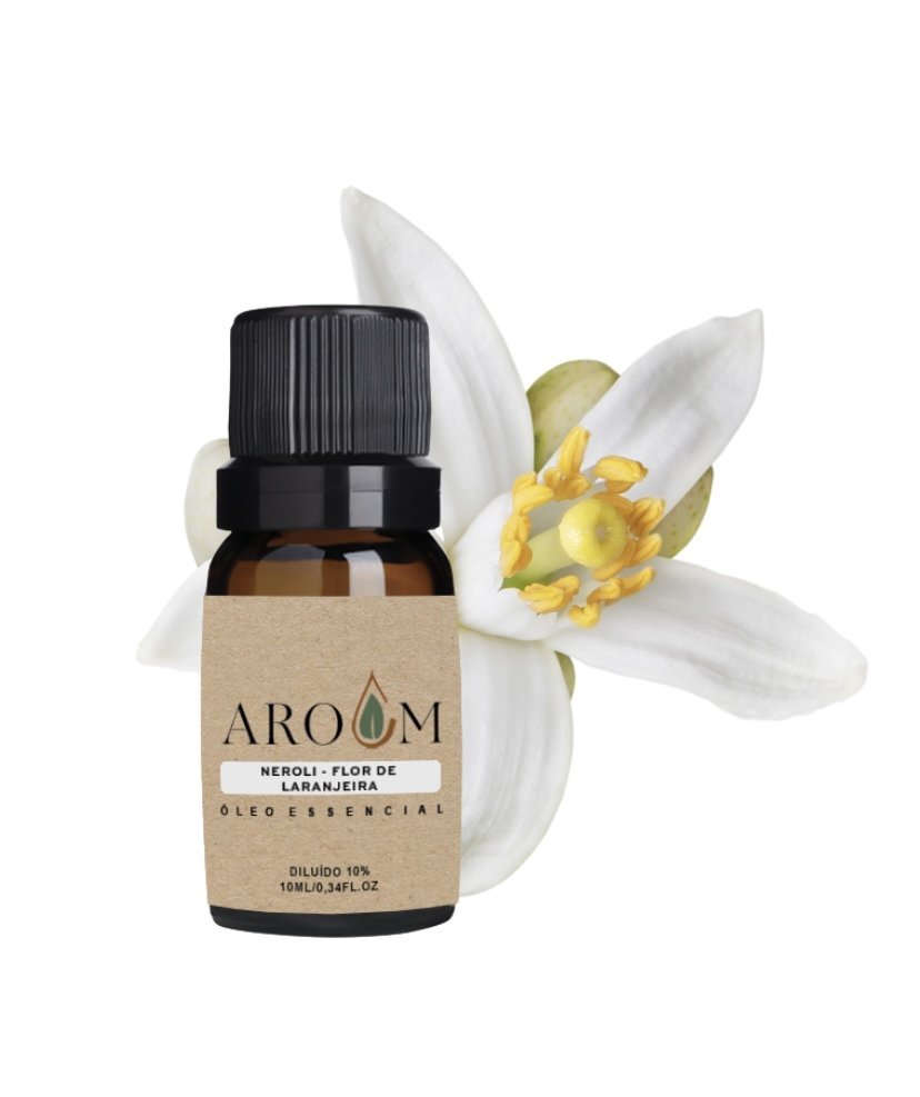 Óleo Essencial Neroli -Flor de Laranjeira ( Diluido 10%) 10 ML - Aroom Aromaterapia | MadeiraMadeira