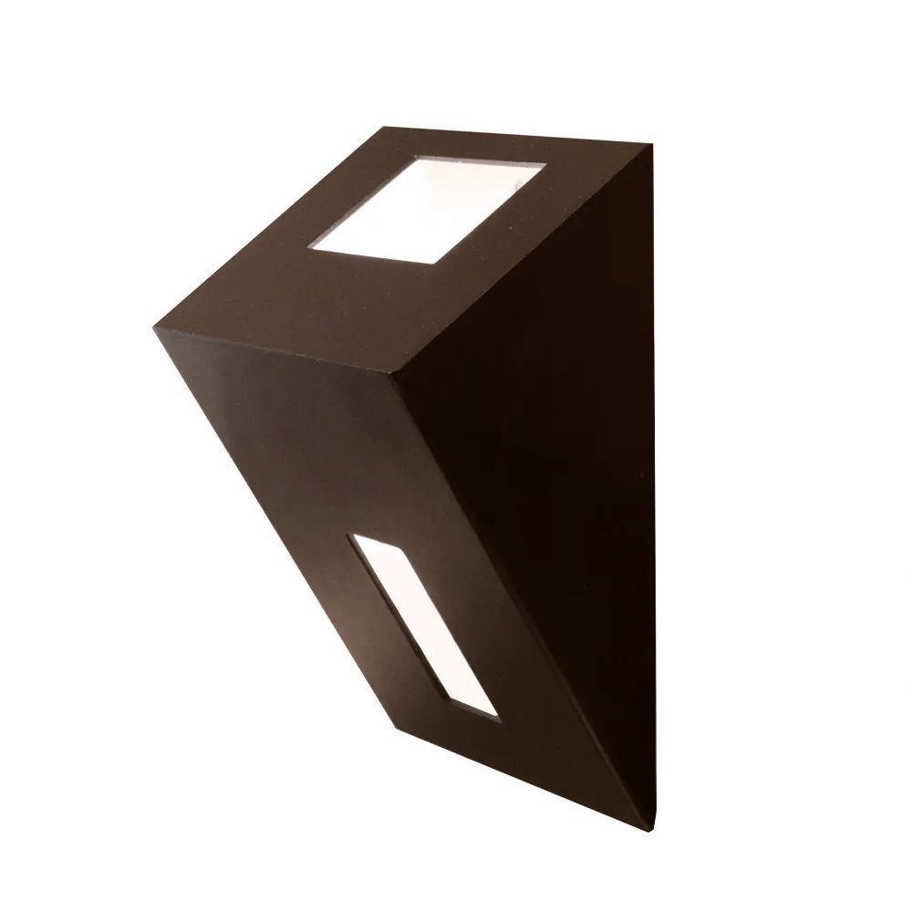 ARANDELA TRAPÉZIO MARROM Metal domado Trapézio | MadeiraMadeira