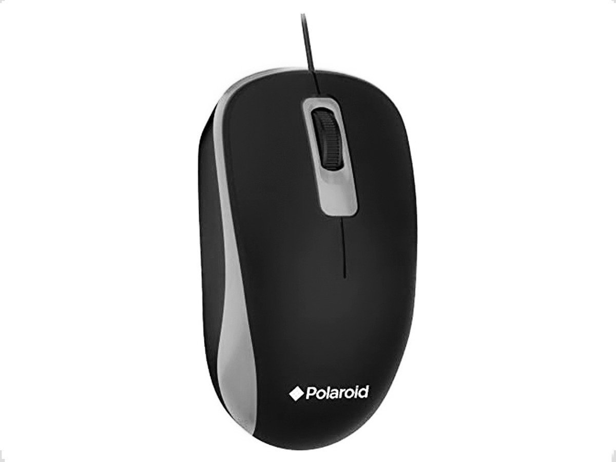 MOUSE OPTICO USB POLAROID 1000 DPI - CINZA | MadeiraMadeira
