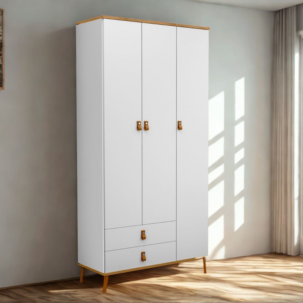 Guarda Roupa Compacto Jujuba Moderno Mdf Qualidade Premium:branco ...