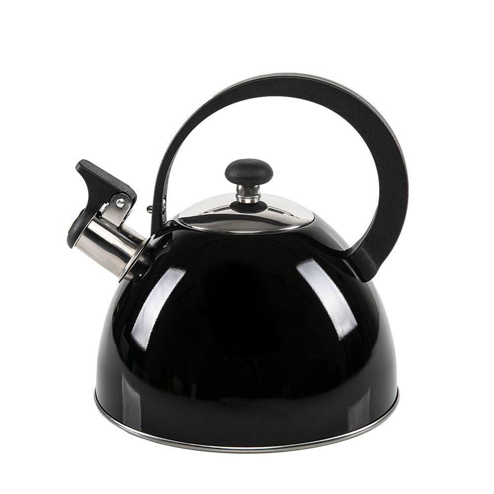 Chaleira Inox 2 litros Preta MEK | MadeiraMadeira