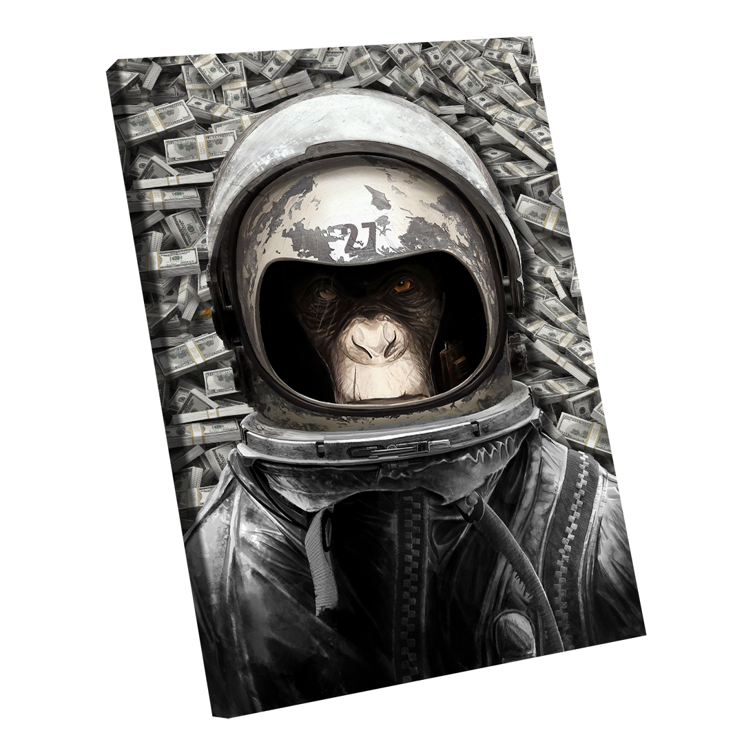 Quadro Decorativo Monkey Rich | MadeiraMadeira